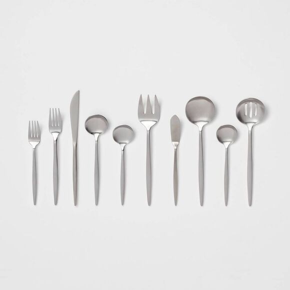 Threshold | Dining | Threshold 45pc Shapleigh Flatware Set Silver ...